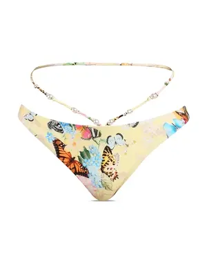 L'Agence Printed Bikini Bottom