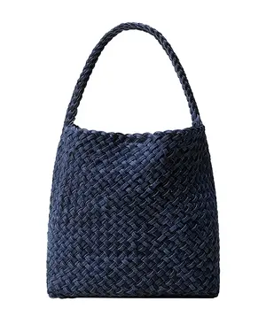 NAGHEDI Nomad Medium Double Weave Hobo Bag - Indigo