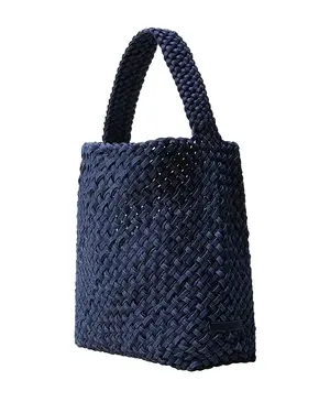 NAGHEDI Nomad Medium Double Weave Hobo Bag - Indigo