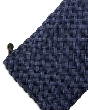 NAGHEDI Nomad Medium Double Weave Hobo Bag - Indigo