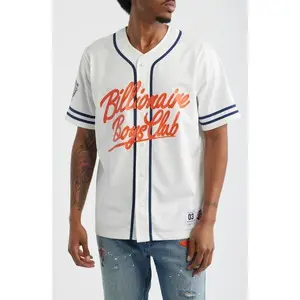 BILLIONAIRE BOYS CLUB Big Chew Baseball Shirt - Ecru