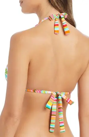 BLEU BY ROD BEATTIE Print Halter Bikini Top