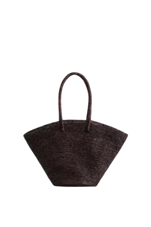 Cos Hand-woven Market Tote - Brown