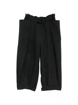 Y3 Drawstring Waist Trousers With Buttoned Cuffs