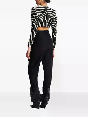 Balmain Zebra-print Zipped Jacket