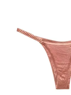 ISA BOULDER High Weave Bikini Bottom - Pink