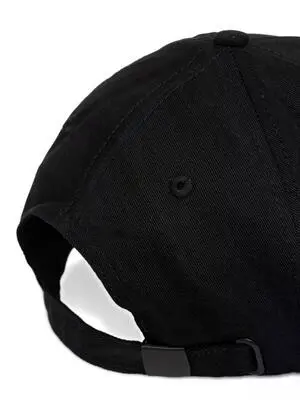 Karl Lagerfeld Logo-lettering Curved-peak Cap - Black