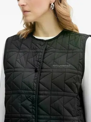 Karl Lagerfeld Quilted Vest - Black