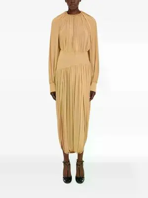 FERRAGAMO Skirt With Basque Waist Detail - Neutrals