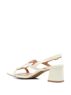 BIBI LOU Cream Ring Detail Buckle Fastening Sandals - Neutrals