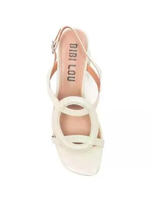 BIBI LOU Cream Ring Detail Buckle Fastening Sandals - Neutrals