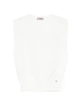 Herno Round-neck Vest - White