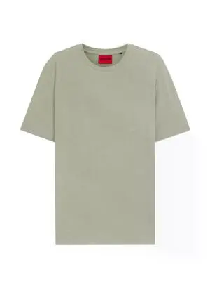 Hugo Slub-interlock T-shirt In A Slim Fit