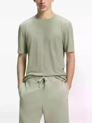 Hugo Slub-interlock T-shirt In A Slim Fit