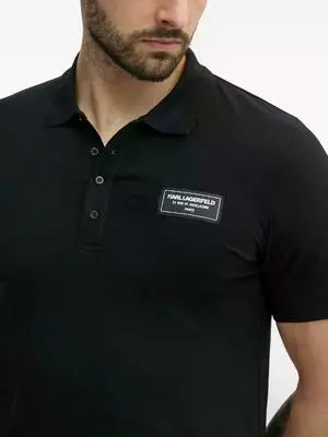 Karl Lagerfeld Logo-patch Polo Shirt