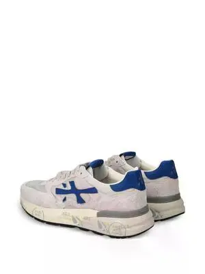 Premiata Mick 0.1 Suede-appliqué Sneakers - Grey