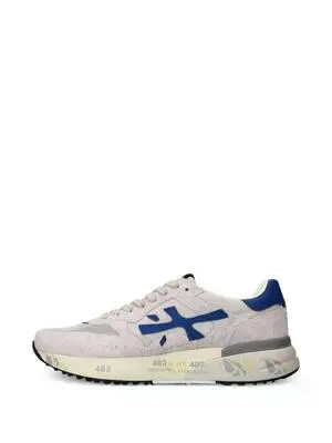 Premiata Mick 0.1 Suede-appliqué Sneakers - Grey
