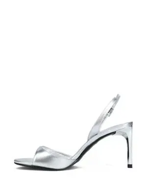 Schutz Metallic Slingback Sandals