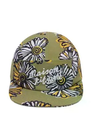 Maison Kitsuné Floral-patterned Cap