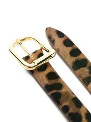 DEHANCHE Mija Animal-print Belt - Neutrals