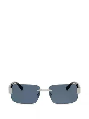 Versace Rimless Rectangle Sunglasses - Silver