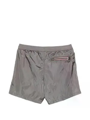 Moncler Mare Logo-patch Swim Shorts - Grey