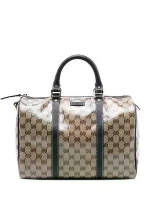 Gucci Gg Crystal Joy Boston Bag - Neutrals
