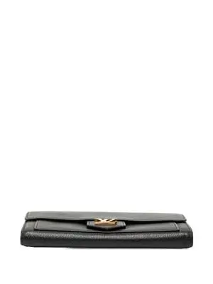 LOUIS VUITTON 2015 Leather Lockme Wallet Long Wallets
