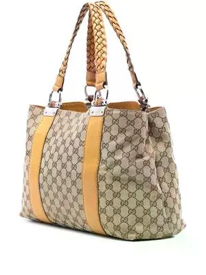 Gucci 2016-2026 Gg Canvas Bamboo Libeccio Tote Bag