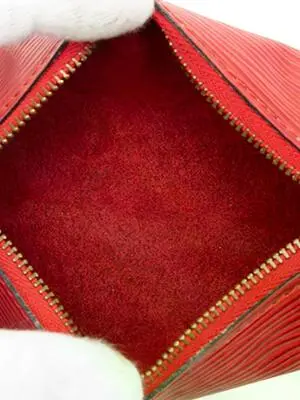 LOUIS VUITTON 1997 Epi Pochette Papillon Handbag - Red