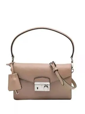 Prada Mini Saffiano Lux Sound Lock Satchel