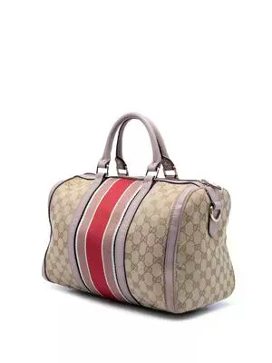 Gucci Gg Canvas Web Joy Boston Bag - Neutrals