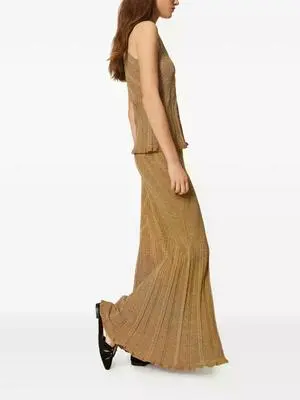 TWINSET Maxi Knitted Skirt With Geometric Pattern