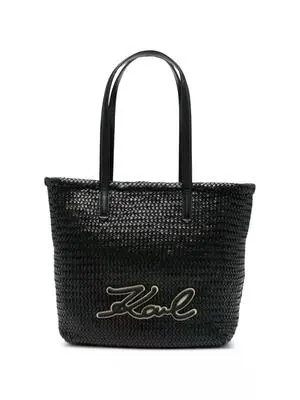 Karl Lagerfeld Tote Bag With Top Handles - Black