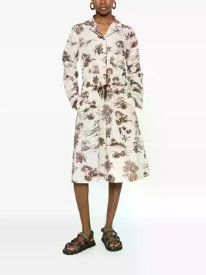 Moncler Floral-print Midi Dress