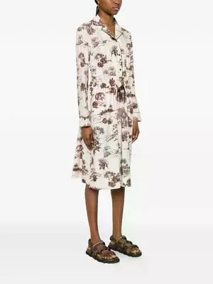 Moncler Floral-print Midi Dress