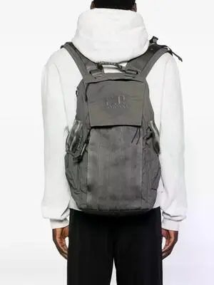 C.P. COMPANY Mixed Material Backpack - Grey