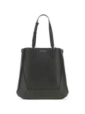 Alexander McQueen Logo-print Tote Bag - Black