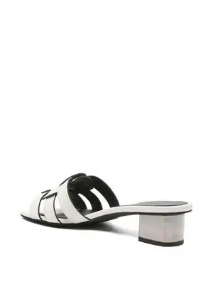 Furla Leather Logo Sandals