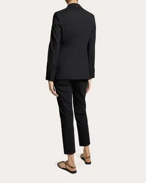 Theory Linen-blend Blazer - Black