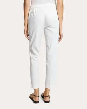 Theory Treeca Good Linen Cropped Pants - White