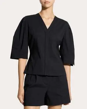 Theory Round Neck Blouses
