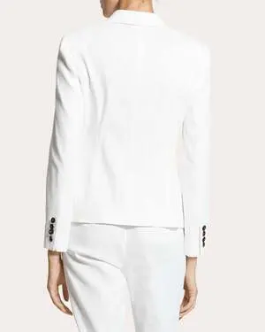 Theory Good Linen Shrunken Blazer - White
