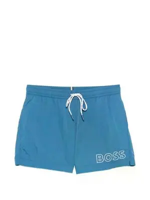 BOSS Logo Swim Shorts - Blue