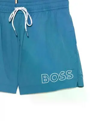 BOSS Logo Swim Shorts - Blue