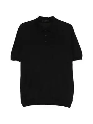 ZANONE Short-sleeve Polo Shirt - Black