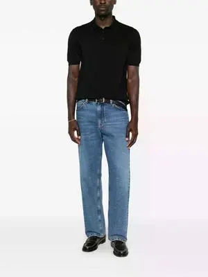 ZANONE Short-sleeve Polo Shirt - Black