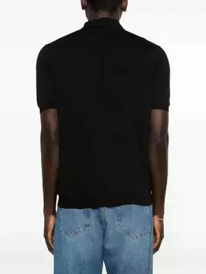 ZANONE Short-sleeve Polo Shirt - Black
