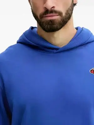 The North Face Logo-embroidered Hoodie - Blue