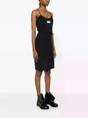 MAISON MARGIELA Logo-detail Mini Dress